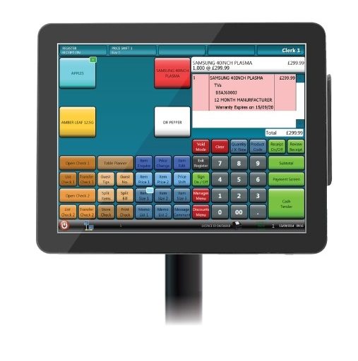 Sam4s Titan S260 15in PC Based Touch Screen Inc. Windows 10 IOT – Black ...